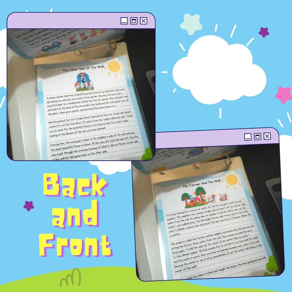 19 Short Stories Reading Practice laminated chart for kids good moral ...