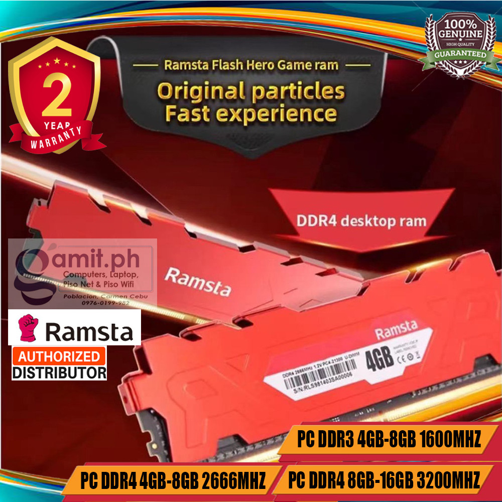 Ramsta & Faspeed 4gb 8gb ddr3 ram 4gb-8gb ddr4 ram pc1600mhz pc2666mhz ...
