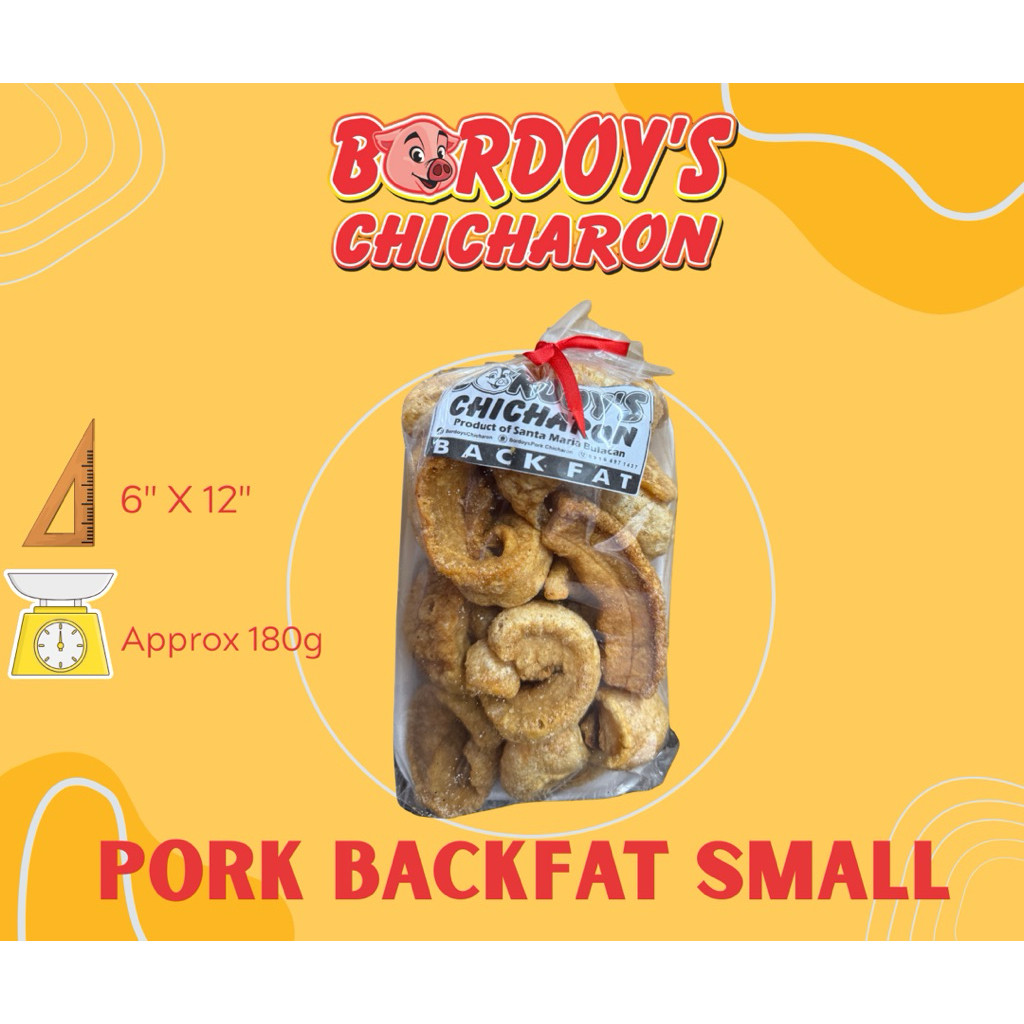 SMALL BACKFAT | Bordoy's Chicharon | Shopee Philippines