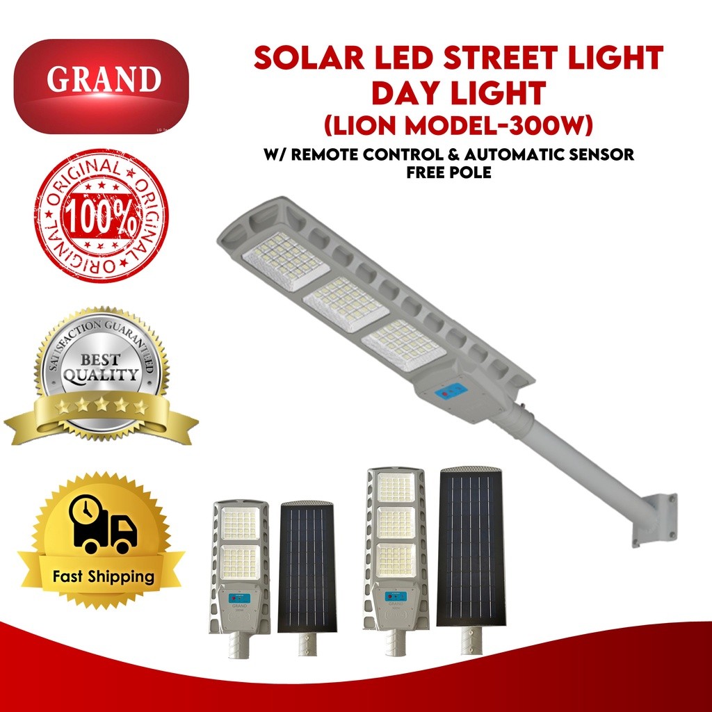 Grand LION model Solar LED Street Light 200/300/400 Watts (LION SOLAR ...