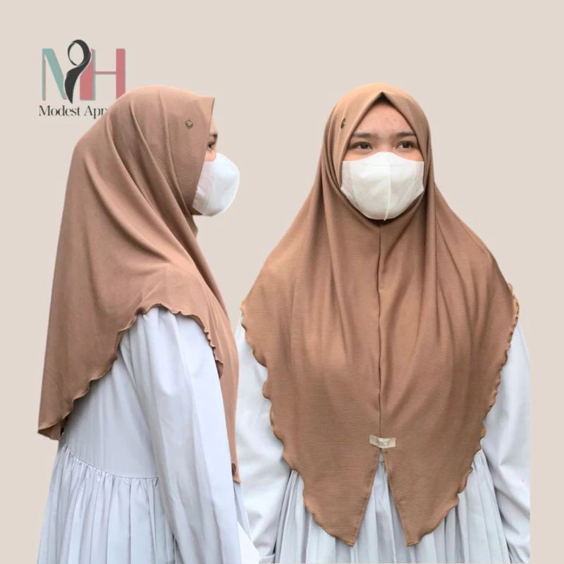 M&H SEAMLESS TRIANGLE INSTANT HIJAB UNIQLO KNITTED COMFORTABLE LIGHT ...