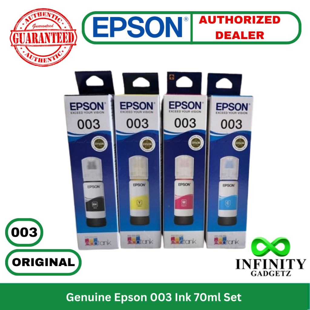 Genuine Epson 003 Ink (Set) | Shopee Philippines