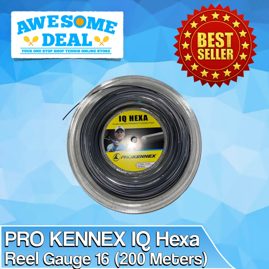 Pro Kennex IQ Hexa 200m Reel Tennis Strings | ProKennex | Shopee ...