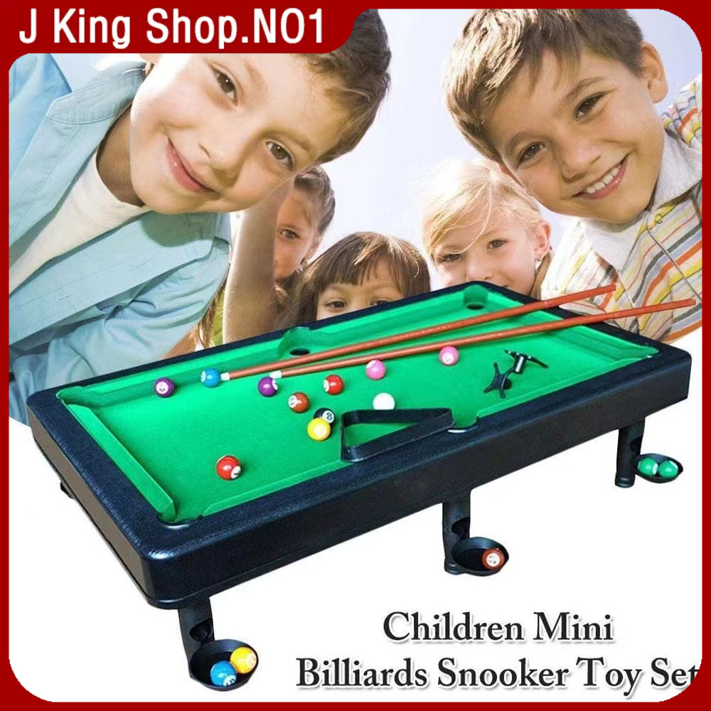 J King #Mini Billiard Ball Snooker Pool Table Top Game Set Kids Toy ...