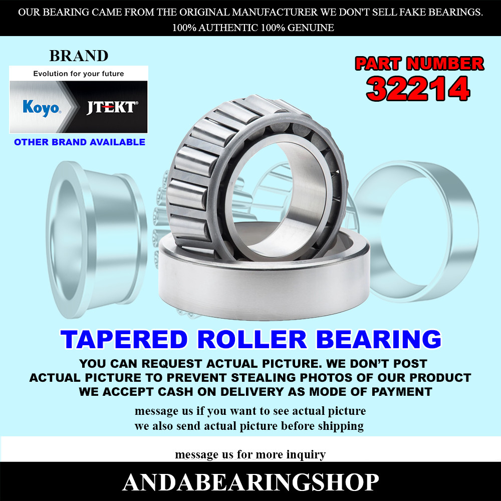 KOYO 32214 JR TAPERED ROLLER BEARINGS (70X125X33.25) OTHER BRAND ...