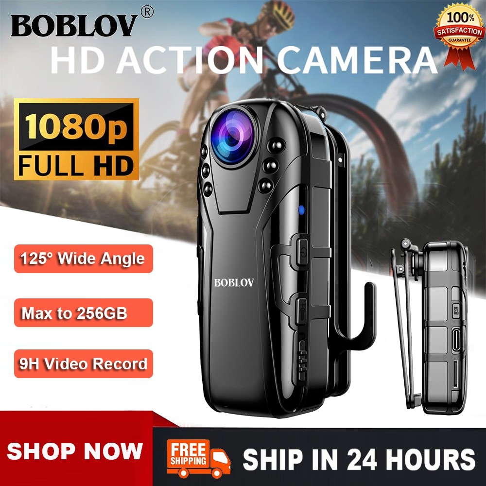 Boblov L02 Full HD 1080P Infrared night vision Mini Camera Police ...