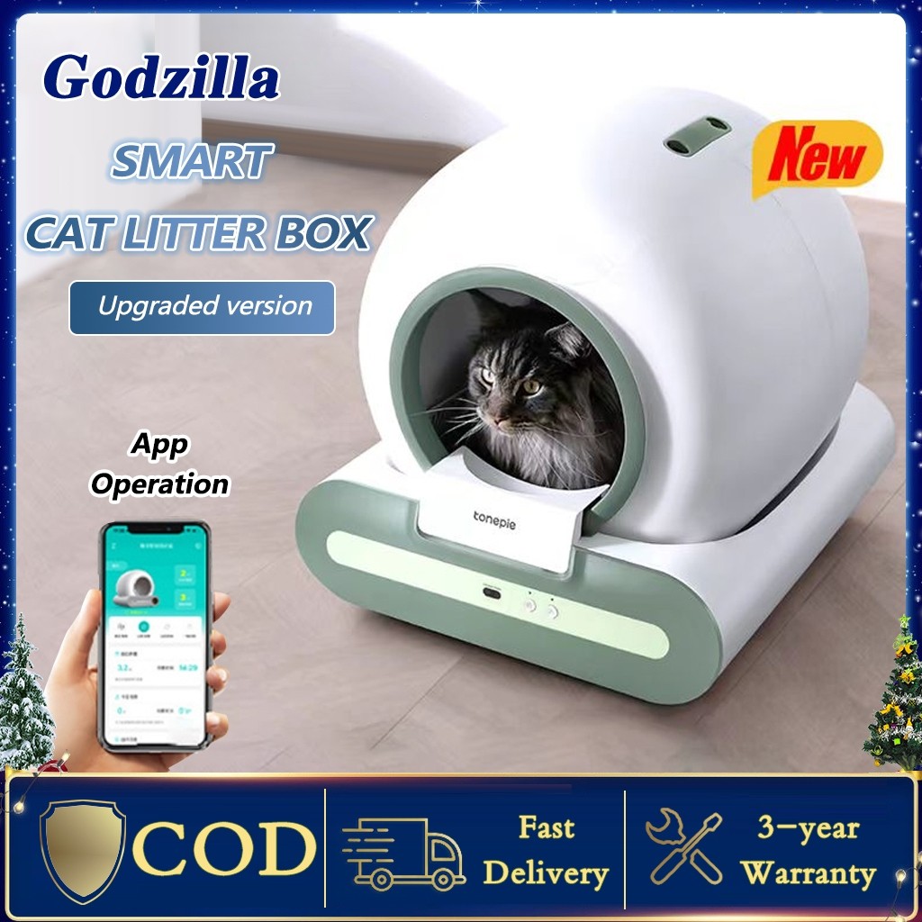 Automatic Cat Litter Box cleaner Smart Cat Litter Box Large Deodorized ...
