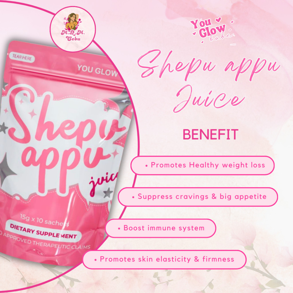 Shepu Appu Juice by You Glow Babe (20g X 10 SACHETS) - CEBU | Shopee ...
