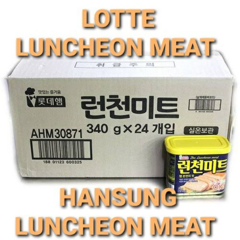 Lotte, Hansung, Dongwon, Ofood Korean Luncheon Meat 340g x 24 (Authentic) | Shopee Philippines