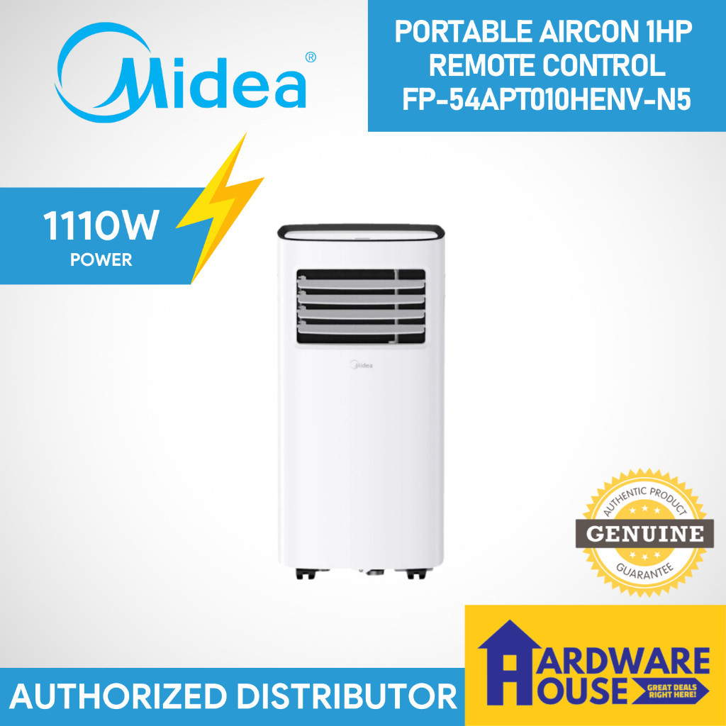 ORIGINAL MIDEA Portable Aircon 1HP With Timer Wireless Remote Control ...