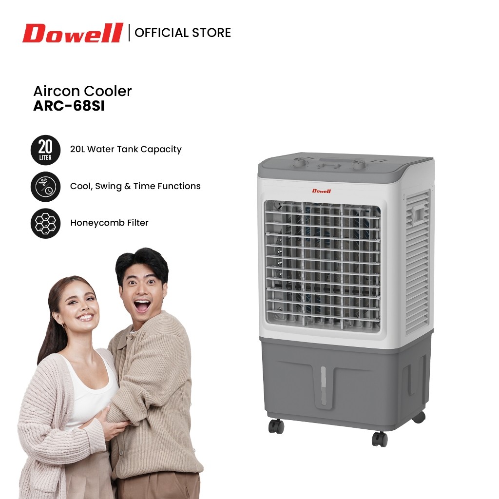 Dowell ARC-68SI Air Cooler With Honeycomb Filter 20L Water Tank ...