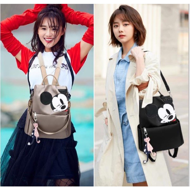 anello mickey mouse Nylon waterproof backpack | Shopee Philippines