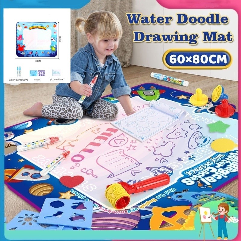 Baby Water Drawing Mat Magic Aqua Doodle Mat Set Magic Canvas Painting ...