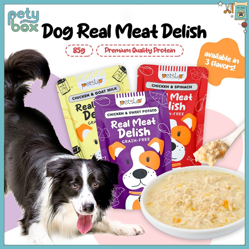 Petsup 85g Dog Wet Food Chicken Goat Milk Spinach Sweet Potato Real ...