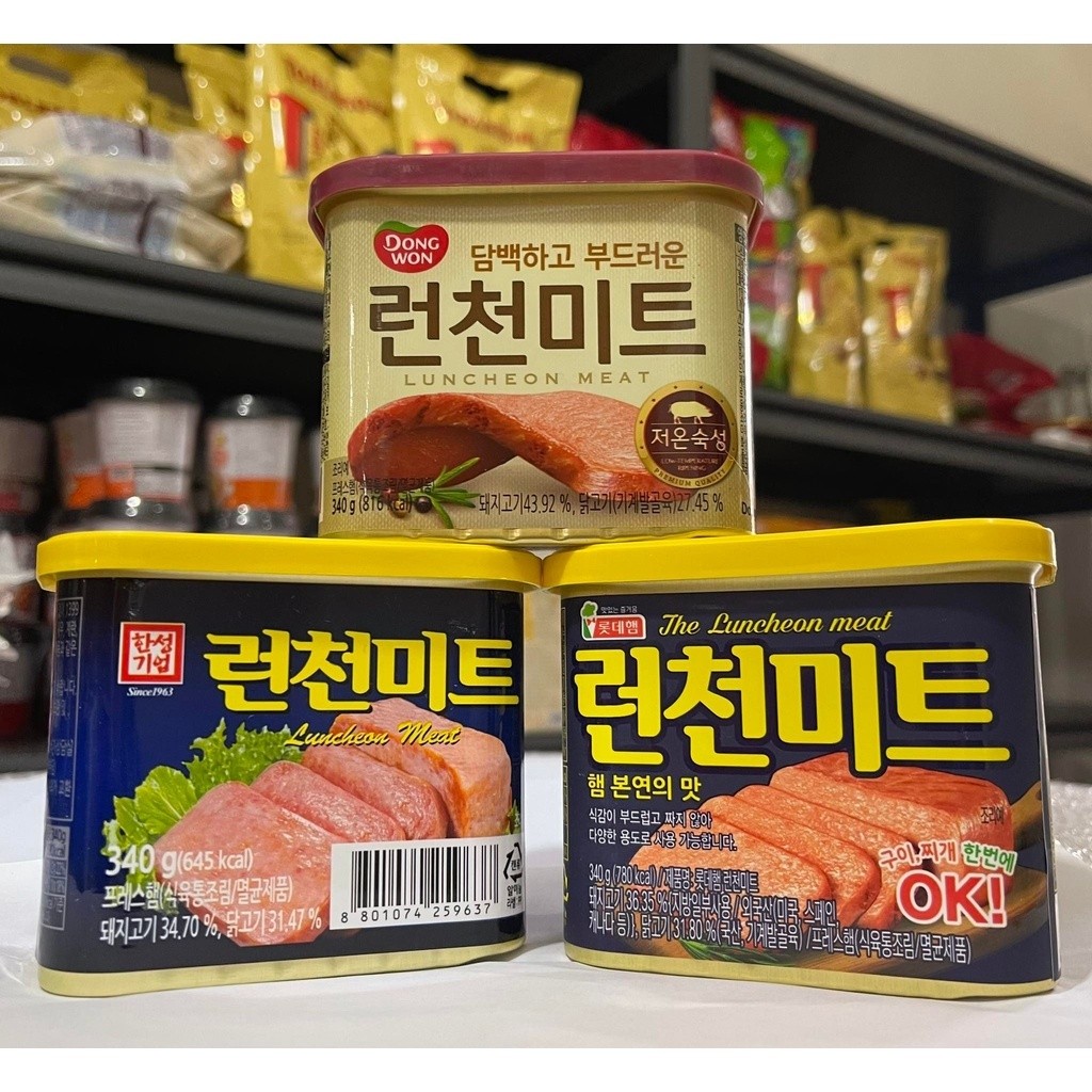 Dong Won / Lot te OK / Han Sung Korean Luncheon Meat 340g | Shopee ...