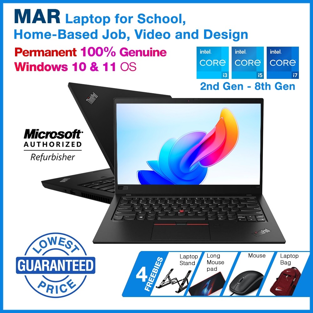Affordable MAR Laptop Lenovo Core i7 i5 i3 | 8Gb / 4Gb RAM | 256Gb ...