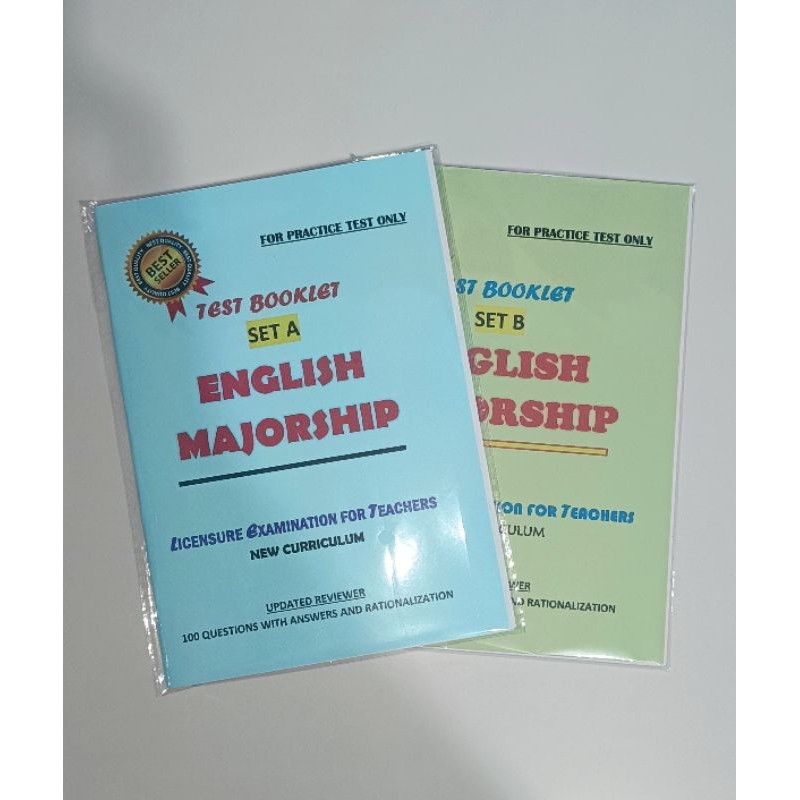 SUPER SALE!!! 2in1 ENGLISH MAJOR TESTBOOKLET LET REVIEWERS WITH FREE 2 ...