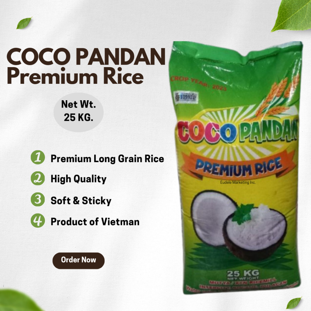 COCO PANDAN RICE 25 KILOGRAMS | Shopee Philippines