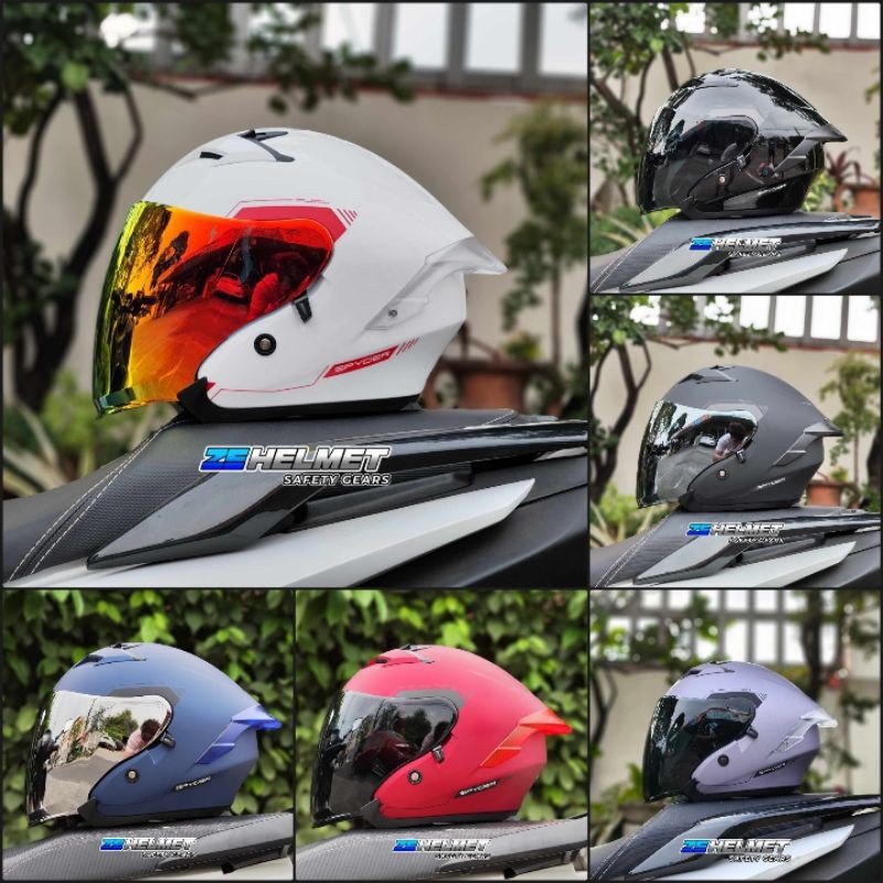 SPYDER FUEL V2 PD - Openface Dualvisor Helmet (Free Clear visor ...