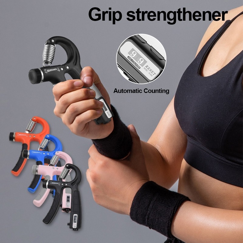 Hand Gripper 5-60KG Handle Grip Countable Adjustable Grip Sports Grip ...