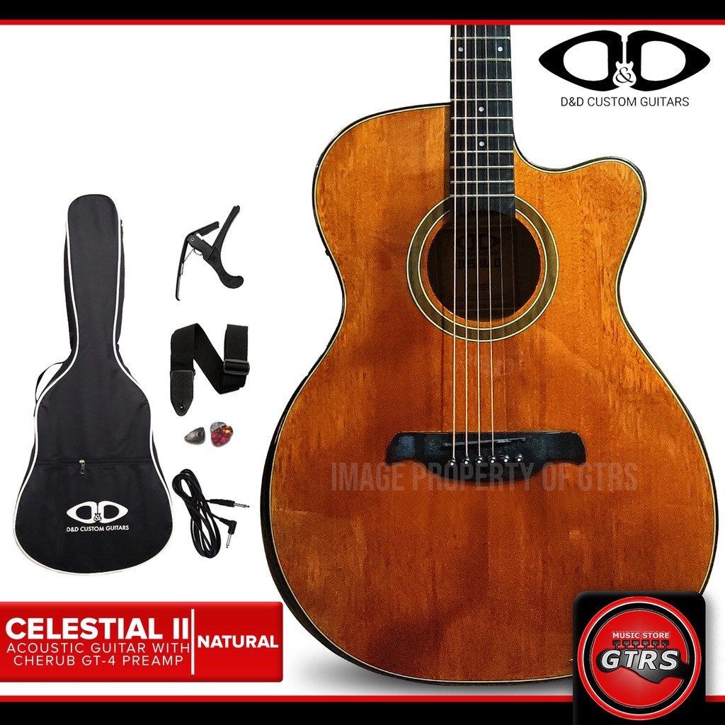 D&D Celestial II Acoustic Guitar with FREE ACCESSORIES | Shopee Philippines