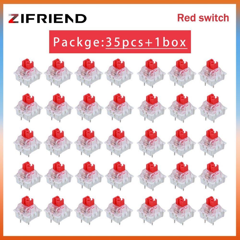 ZIFRIEND Outemu 3pin Mechanical Keyboard Switch blue red brown switches ...
