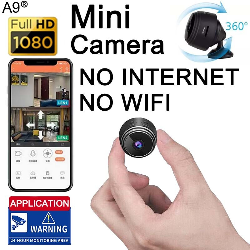 A9 CCTV Camera – 1080P 360° Panoramic Cam, Connects to Phone Without ...