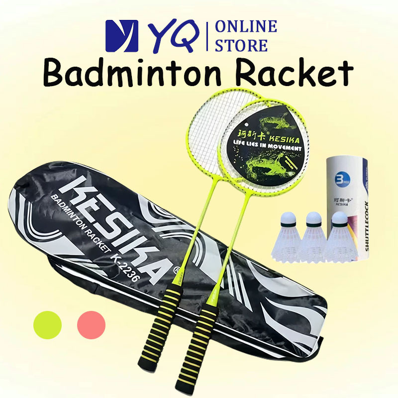 Original Racket Badminton Alsport Badminton Set 2pcs Double with 3 ...