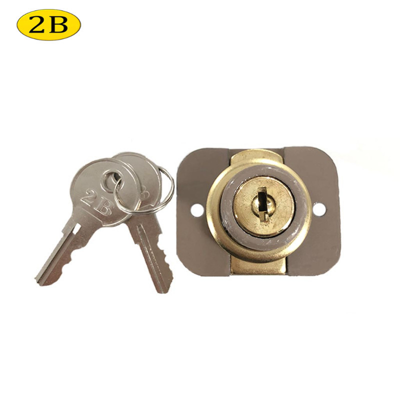 2B Drawer Lock Desk Wardrobe Furniture Cabinet Locker with 2 Keys For ...