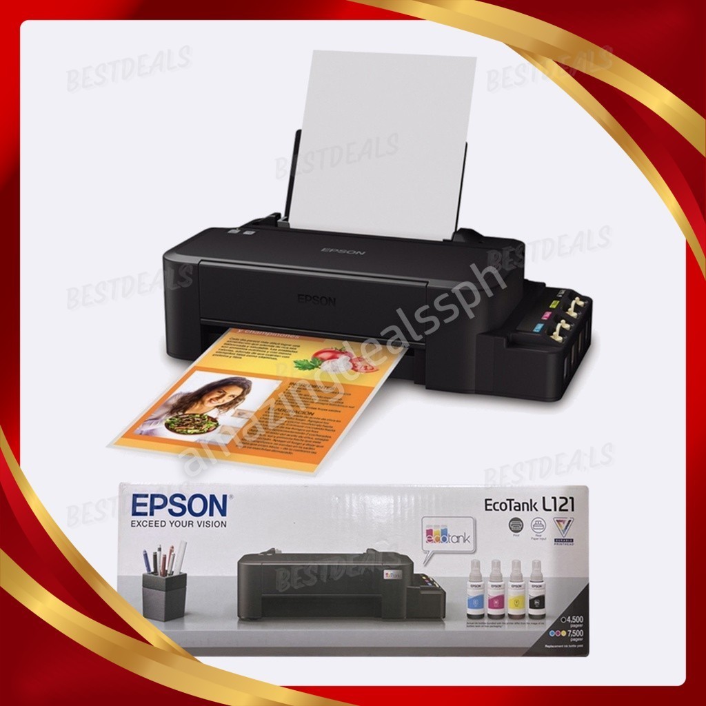 EPSON L121 Printer with Pigment/Sublimation Ink/Dye Ink (SHIP AGAD ...