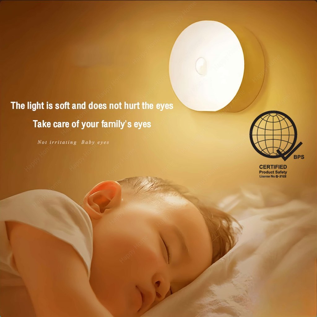 Stick Tap Push Lamp Night Light Usb Rechargeable Stick-On Push Light ...
