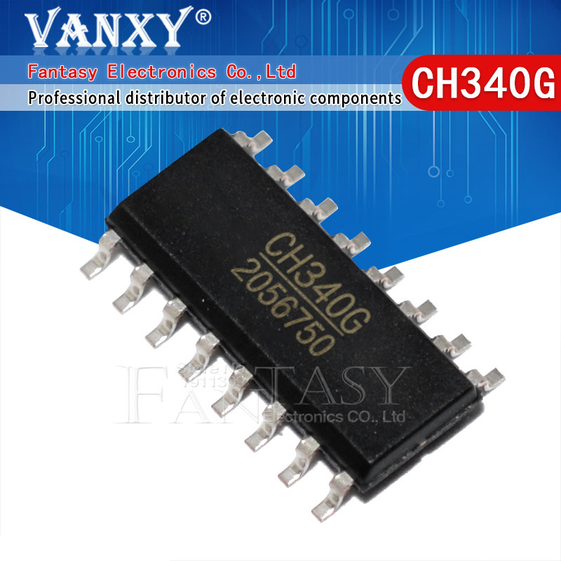 100PCS Original CH340G IC R3 Board Free USB Cable Serial Chip SOP 16 ...
