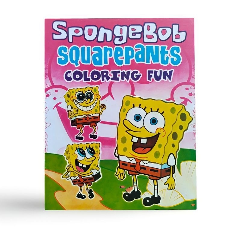 SpongeBob Coloring FUN Big Book 12-Sheets Kids Activity Crayon DIY ...