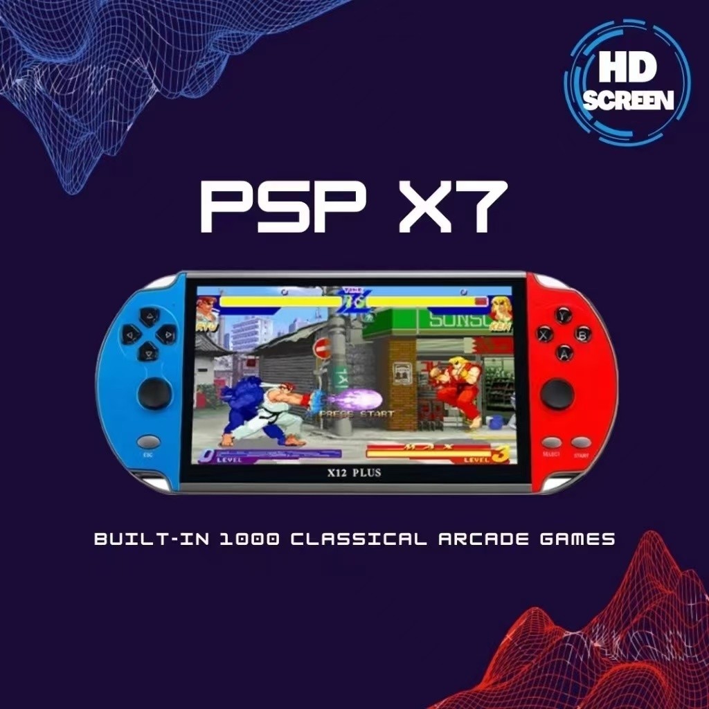 Brand New X7S Handheld Pocket Gaming Arcade PS1 Emulator Big Screen HD ...