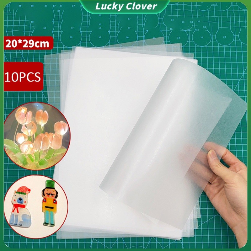 10Pcs Transparent Heat Shrink Papers Printable Jewelry Making Shrink ...
