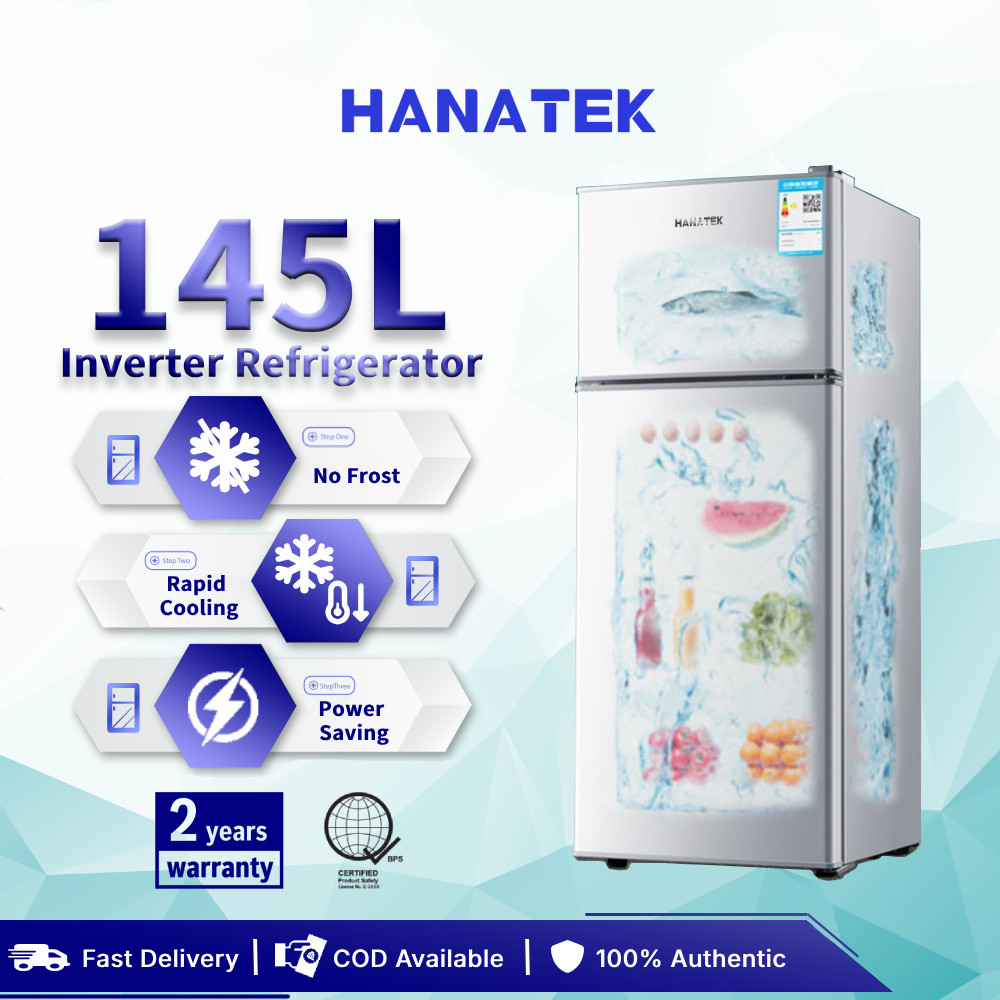 HANATEK Mini Refrigerator With Freezer 145L For Room Frost Fridge Save ...