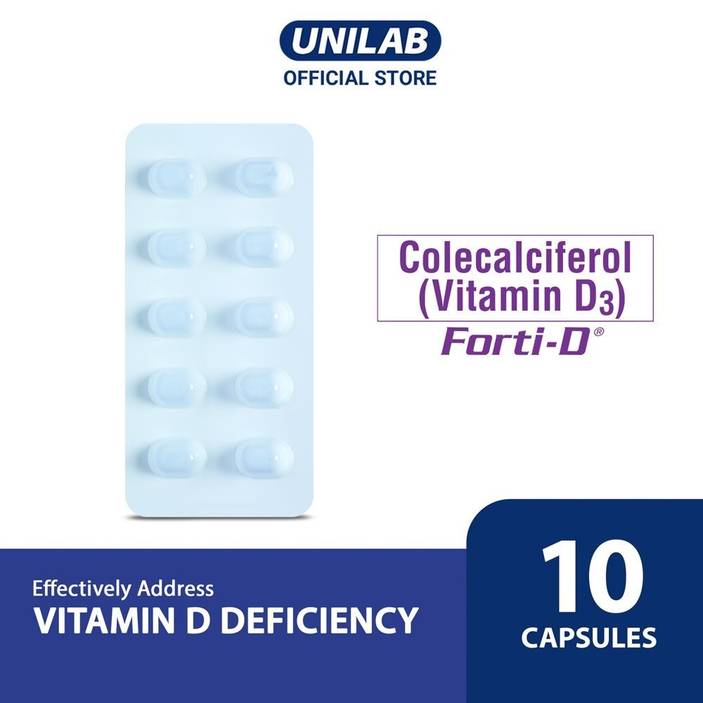 Unilab Forti-D 800IU 10 Tablets - Defends Against Long-term Ailments ...