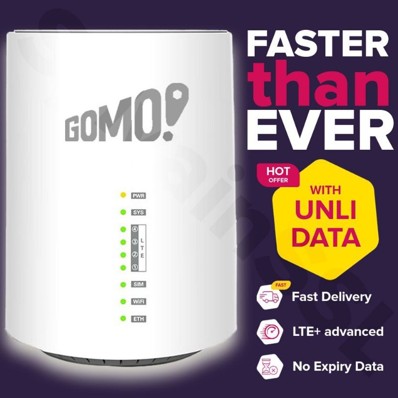 SLIGHTLY USED PLDT / GOMO D2K SMART - Home Prepaid Wifi advanced - CAT6 ...