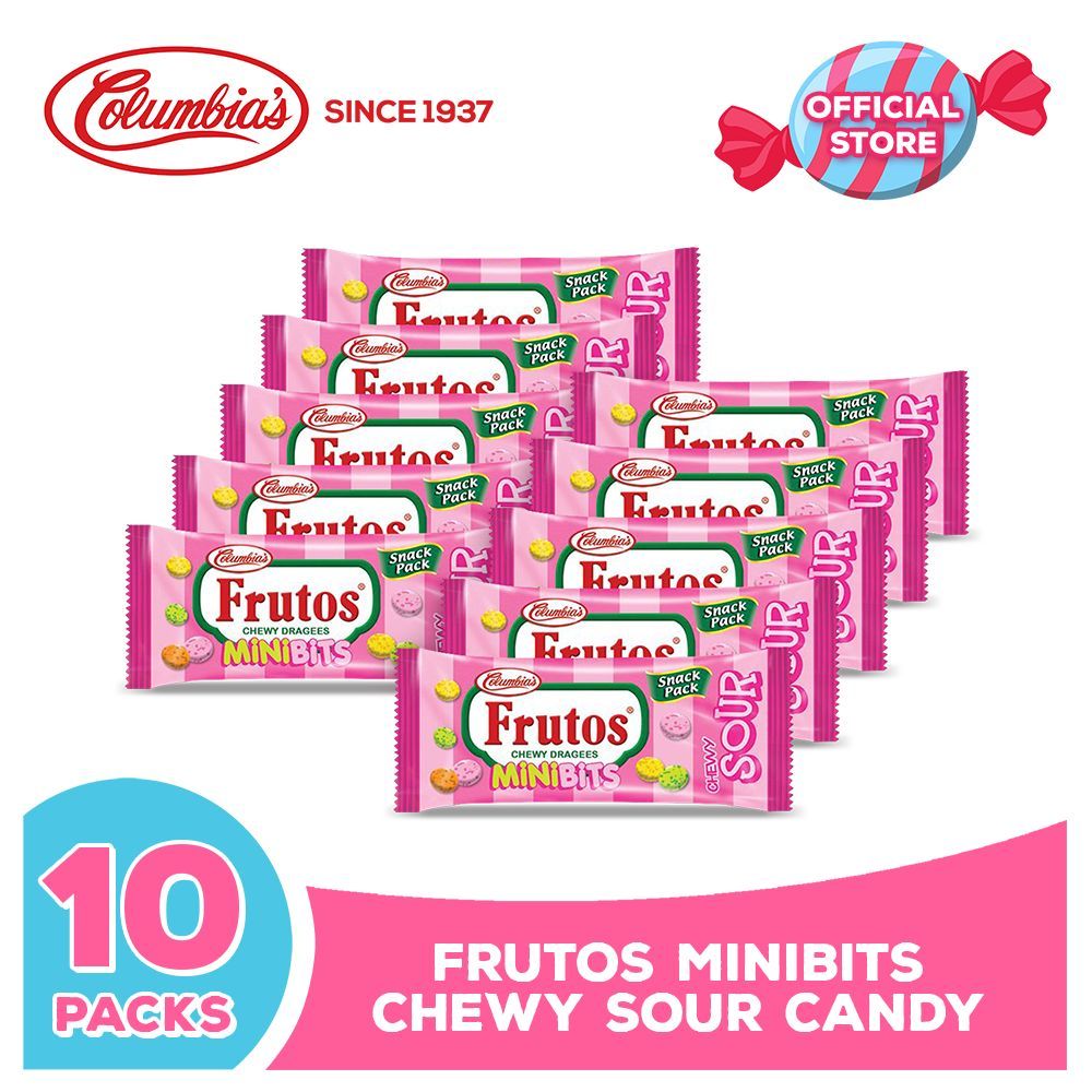 Columbia Candies: Frutos Sour minibits snack pack 10 pcs. | Shopee ...