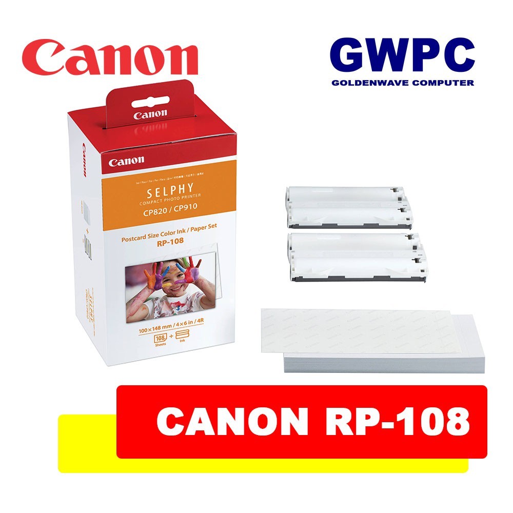 Canon RP-108 High-Capacity Color Ink/Paper Set RP108 | Shopee Philippines