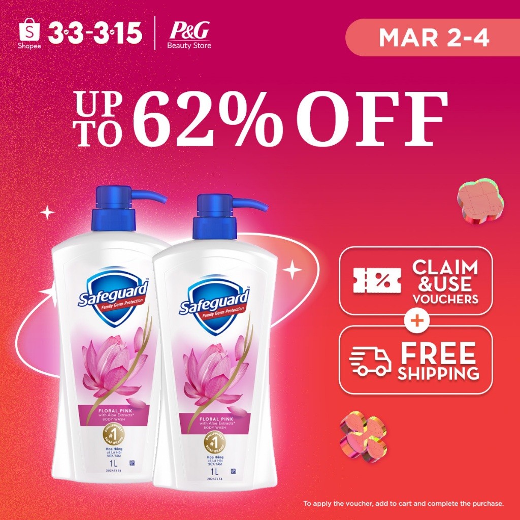 Safeguard Floral Pink with Aloe Body Wash (1L) Duo | Shopee Philippines