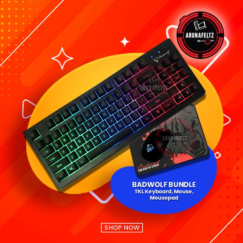 Badwolf TKL Bundle (TKL Keyboard, Mouse, Mousepad) | Shopee Philippines