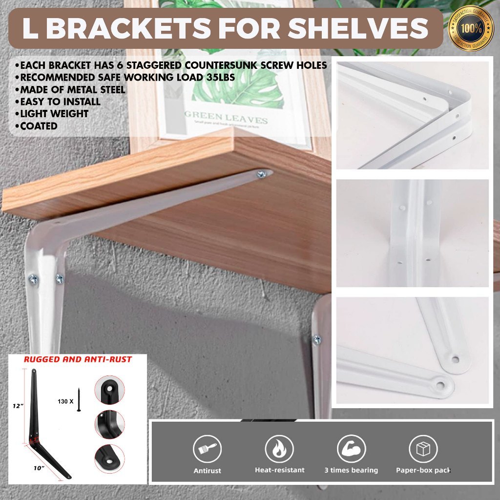 Shelf Bracket wall elbow bracket L-shape bracket 1piece | Shopee ...