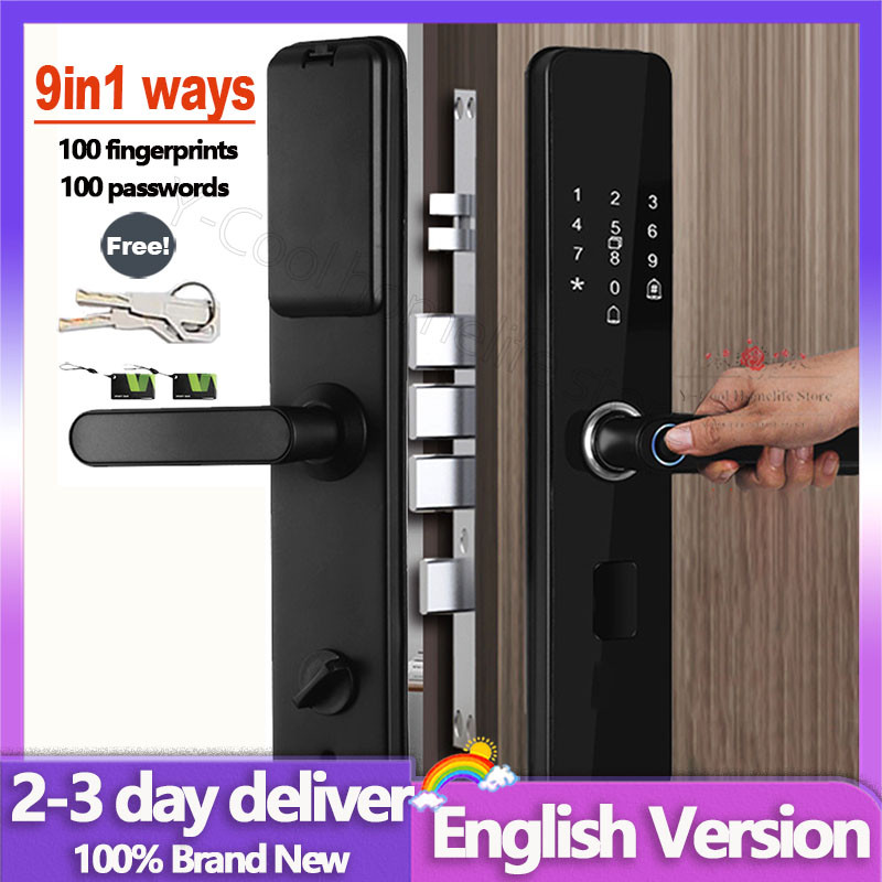（COD) Smart Lock Fingerprint/IC card/Passcode Electronic Biometric Code ...
