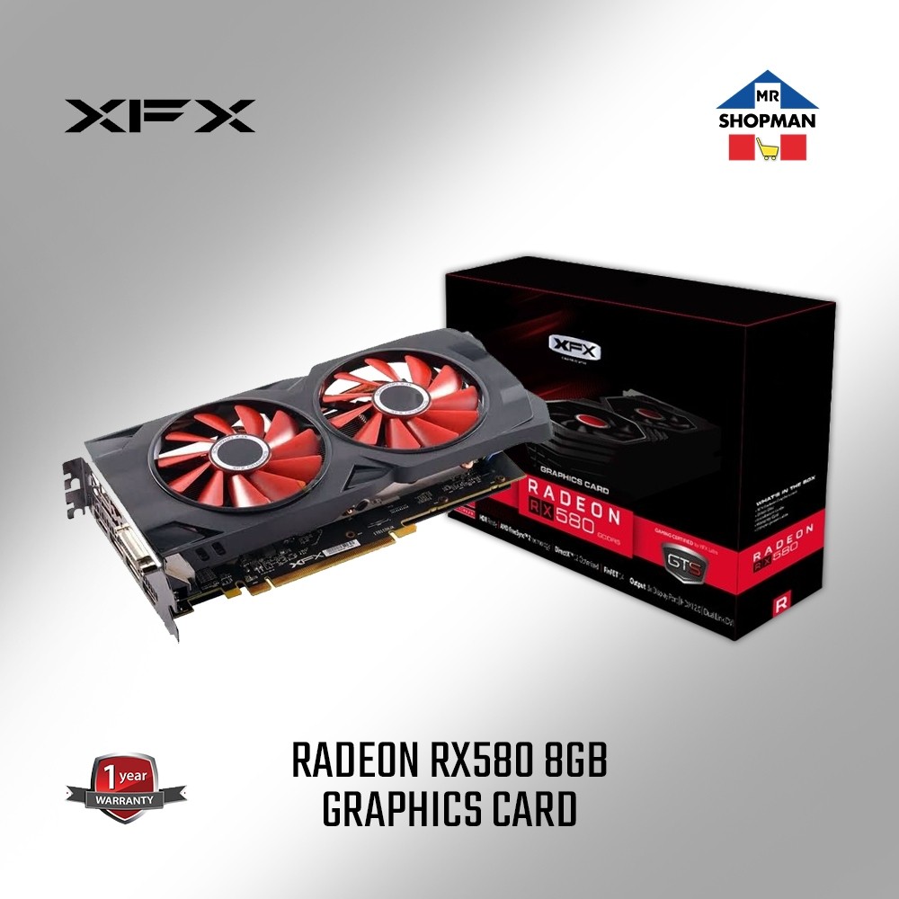 BRAND NEW - XFX AMD Radeon RX580 GTS XXX 8Gb 2048SP Graphics Video Card ...