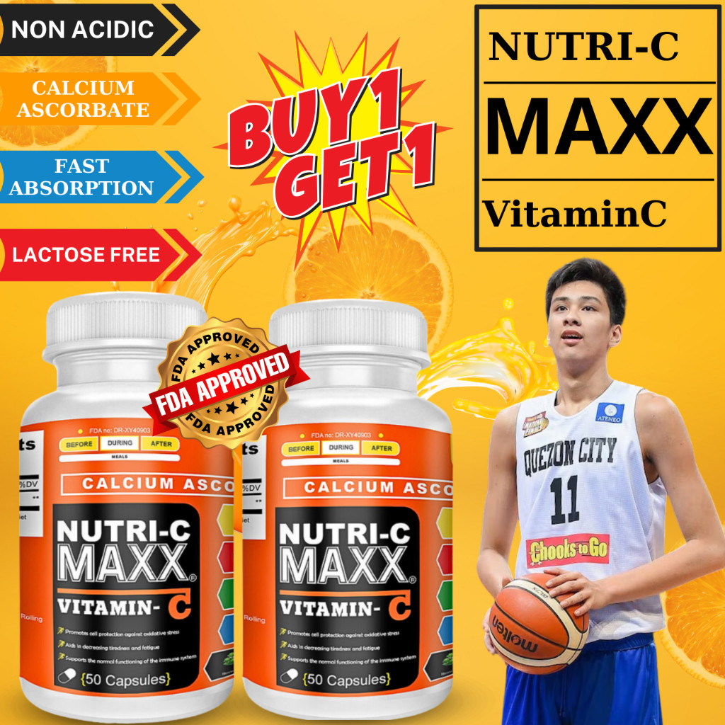 Vitamin C Nutri-C Maxx Capsules Total Vitamin C Calcium Ascorbate Non ...