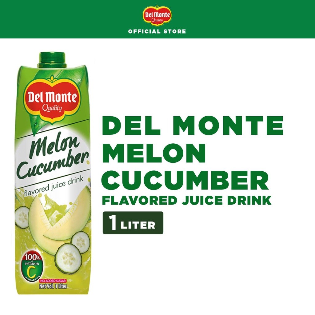 DEL MONTE Melon Cucumber Juice Drink for Refreshing Fruity Goodness ...