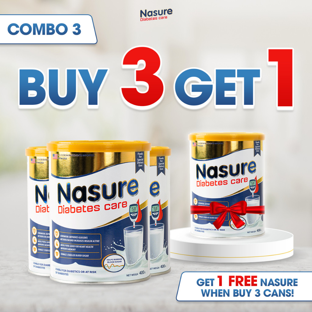 Nasure Milk for DIabetic Original - Pack of 3 | Shopee Philippines
