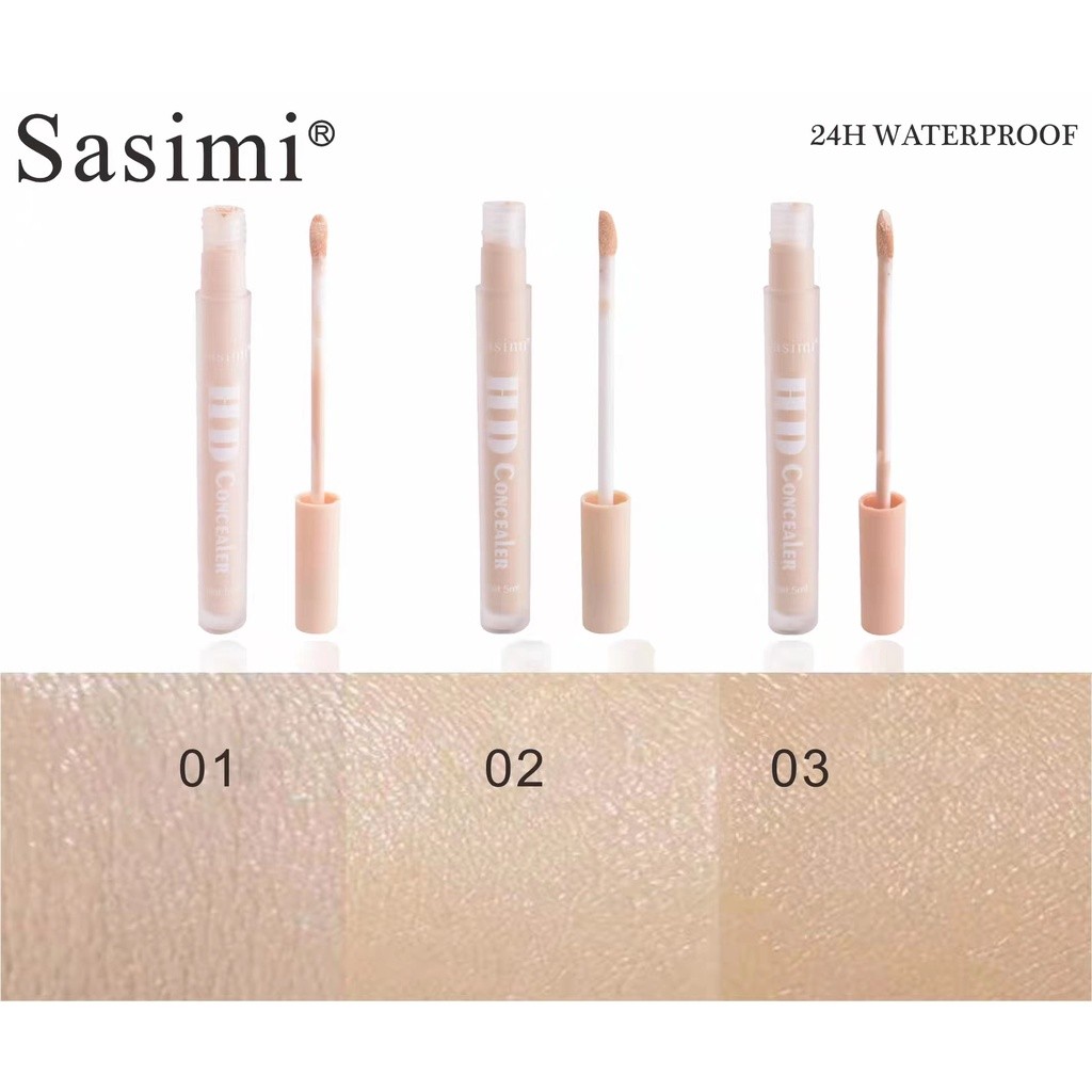 Sasimi Liquid Concealer Smooth Matte Full Coverage Waterproof Face ...