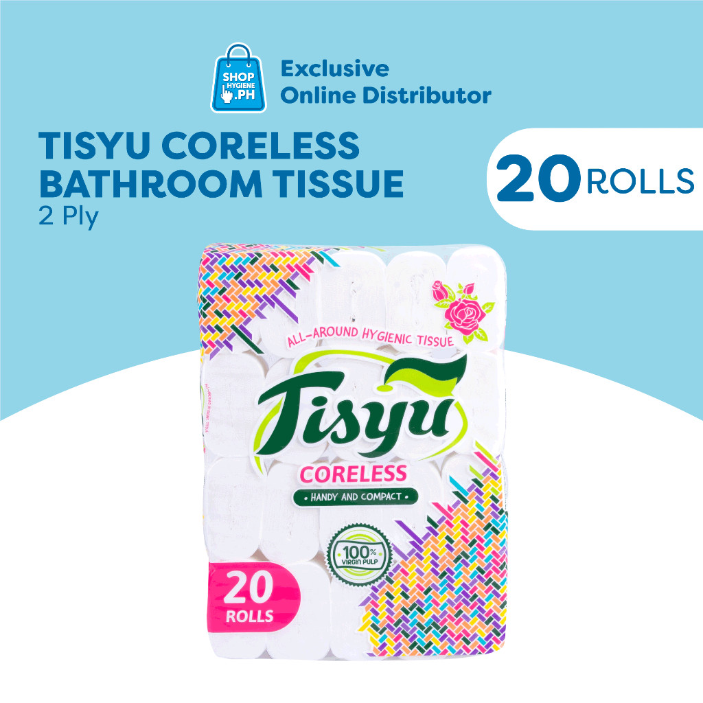 Tisyu Coreless Bathroom Tissue (20 Rolls) | Shopee Philippines